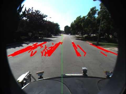 Lane detection algorithm using caltech cordova1 dataset - YouTube