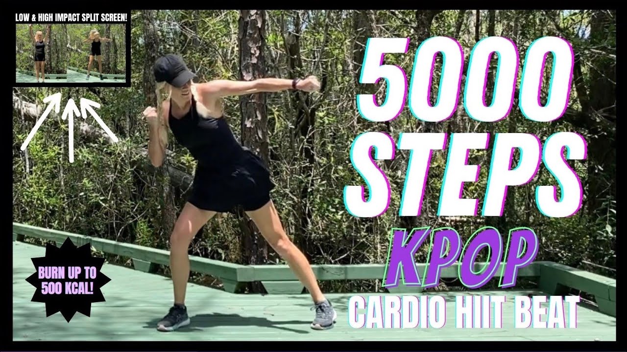 5000 STEPS KPOP CARDIO HIIT BEAT WORKOUT 🔥 BURN UP TO 500 CALORIES 🔥 ...