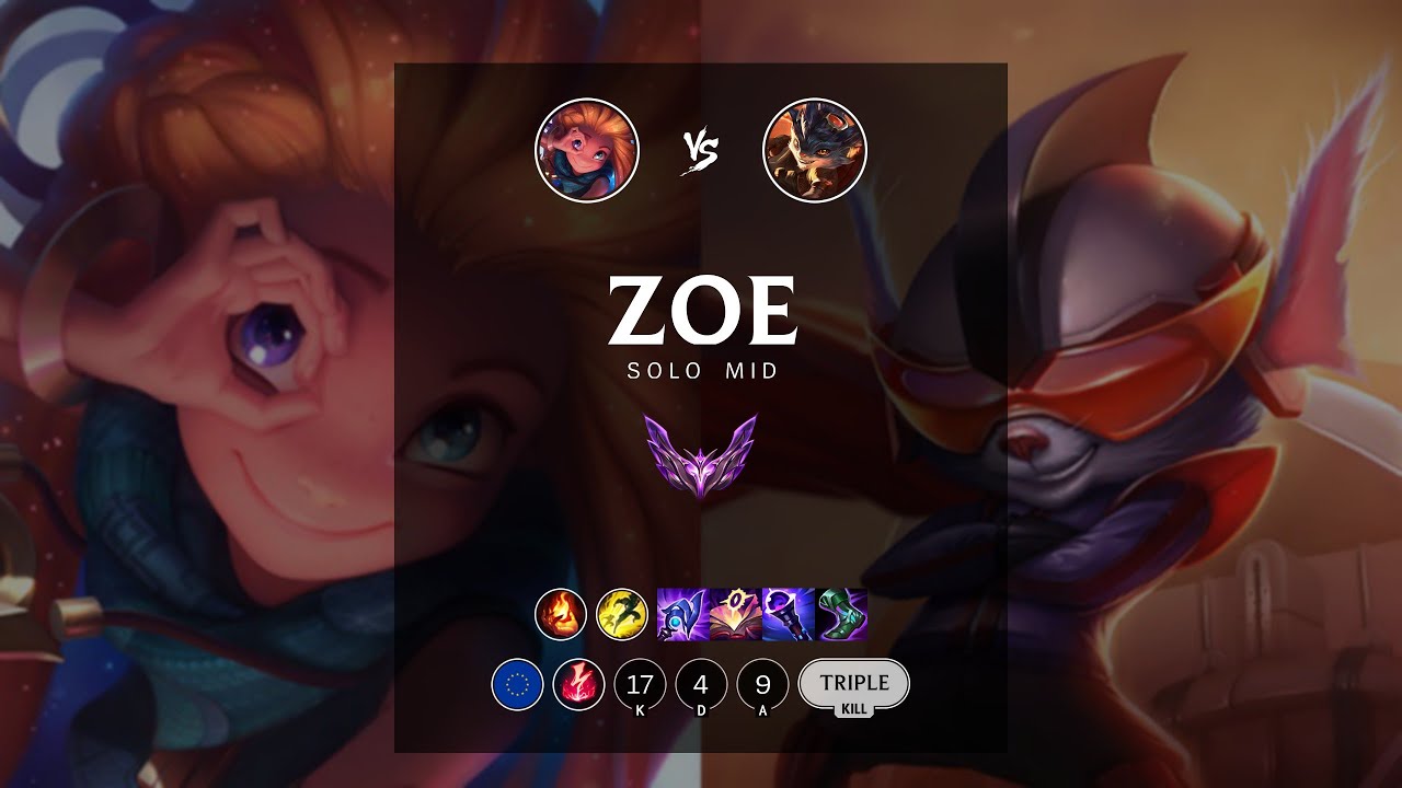 Zoe Mid vs Rumble - EUW Master Patch 12.19 - YouTube