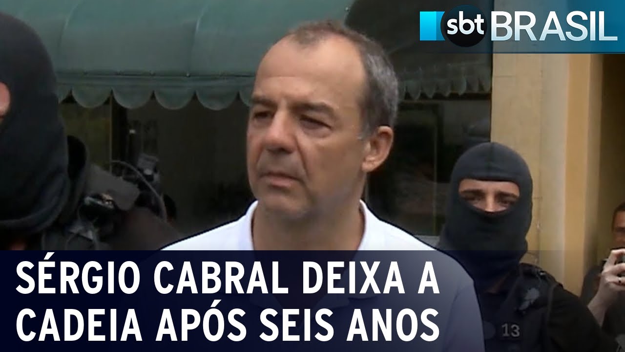 Sérgio Cabral deixa a cadeia após seis anos preso | SBT Brasil (19/12 ...