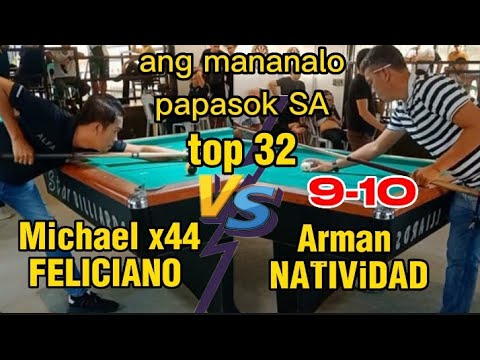 Michael x44 feliciano 🆚 9/10 arman natividad race6 500k Guaranteed 🎱 top32 Gensan Philippines 🏆🎱 ...