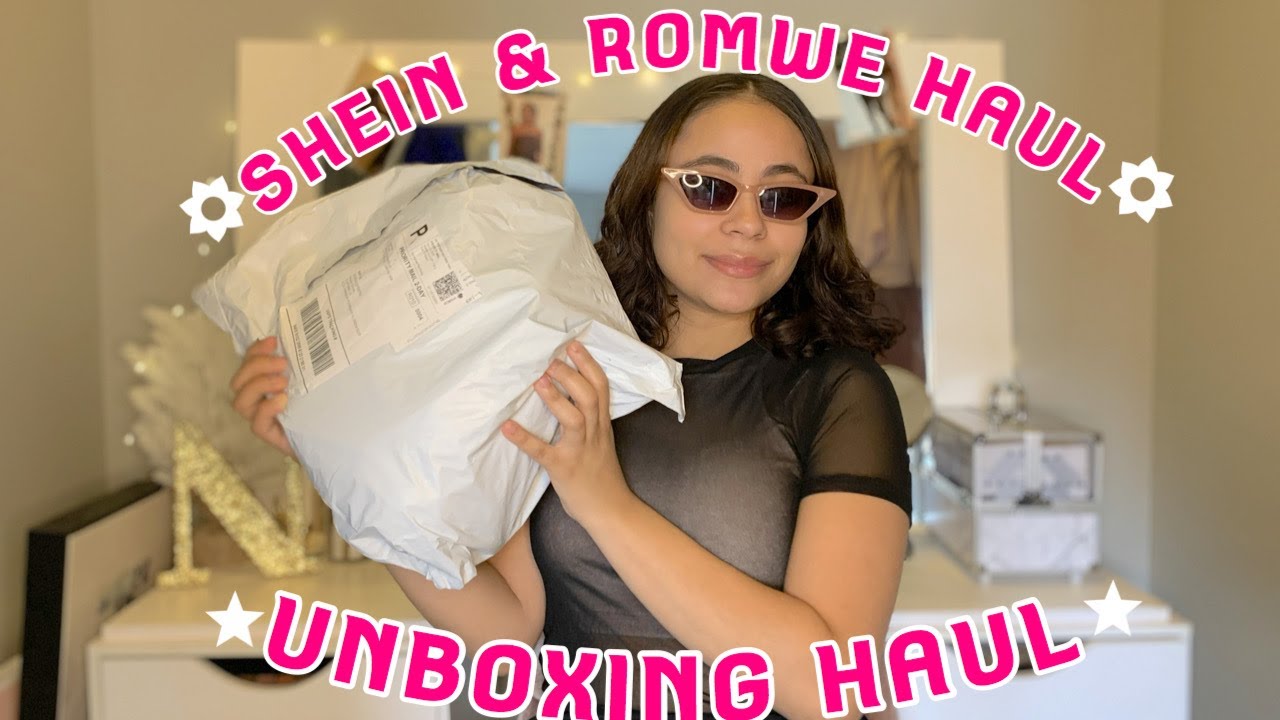 SHEIN SPRING HAUL | ROMWE UNBOXING HAUL | ROMWE SHEIN ACCESSORIES HAUL ...
