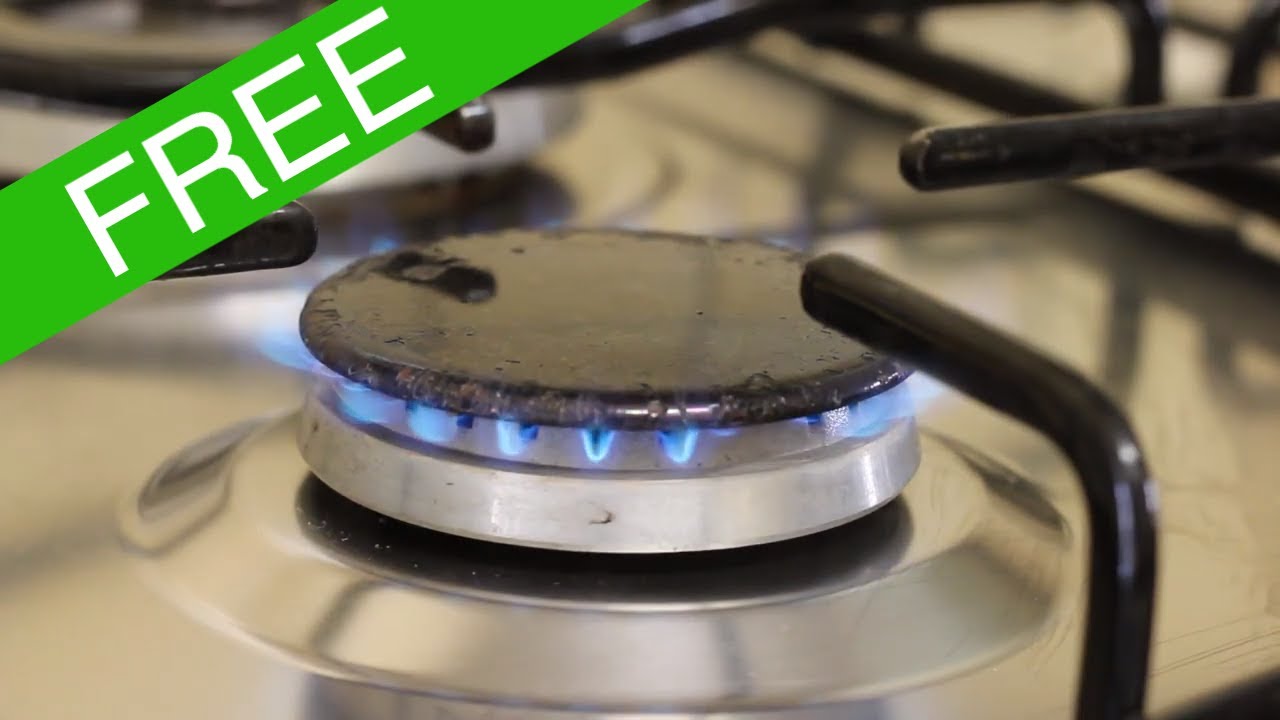Free clip: Gas stove in kitchen - YouTube