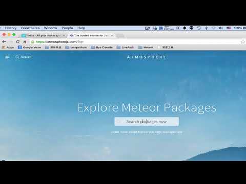 node js上最新HTML5开发框架 Meteor12 通过Demo了解Meteor7大技术原则以及学习Meteor的基本技术要求5 ...