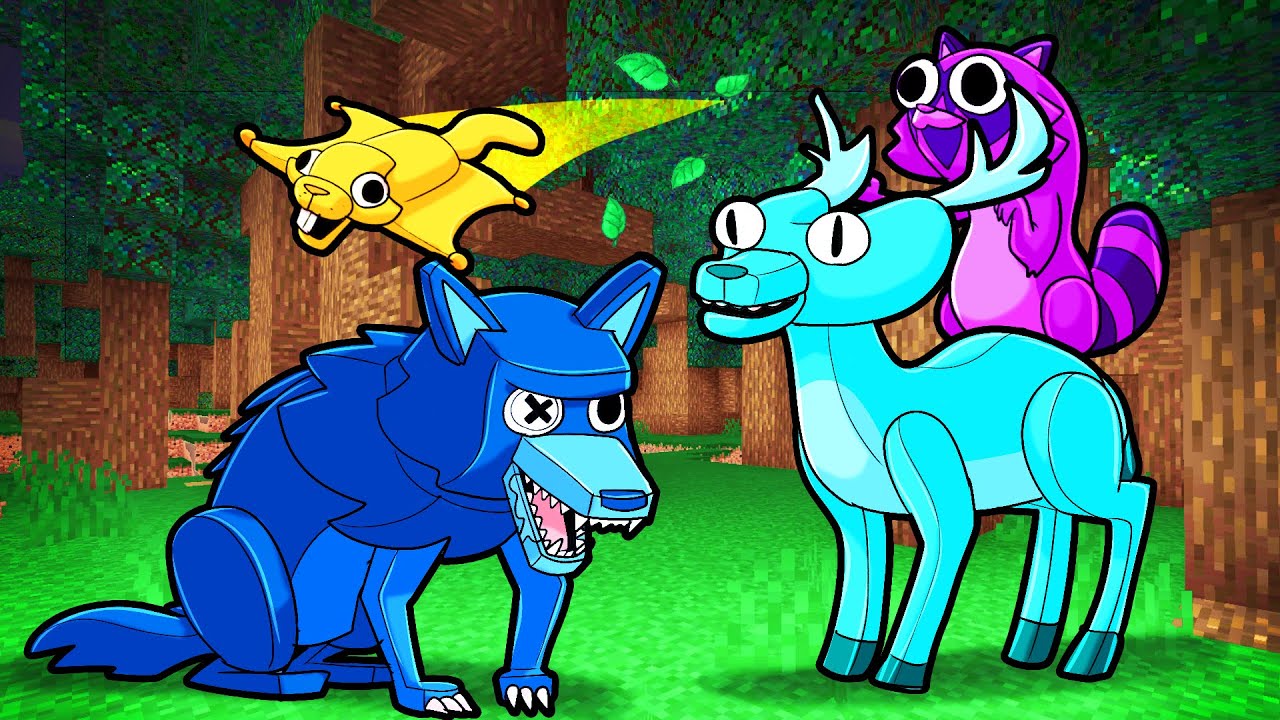 WILD ANIMAL RAINBOW FRIENDS! - YouTube