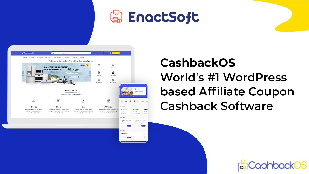 Cashback Coupon Website Development for Affiliate Entrepreneurs ...