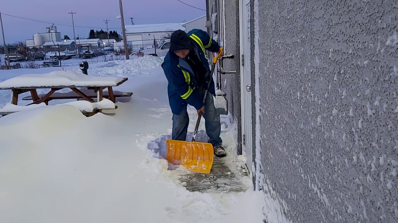 snow removal #side walk and driveway clean up - YouTube