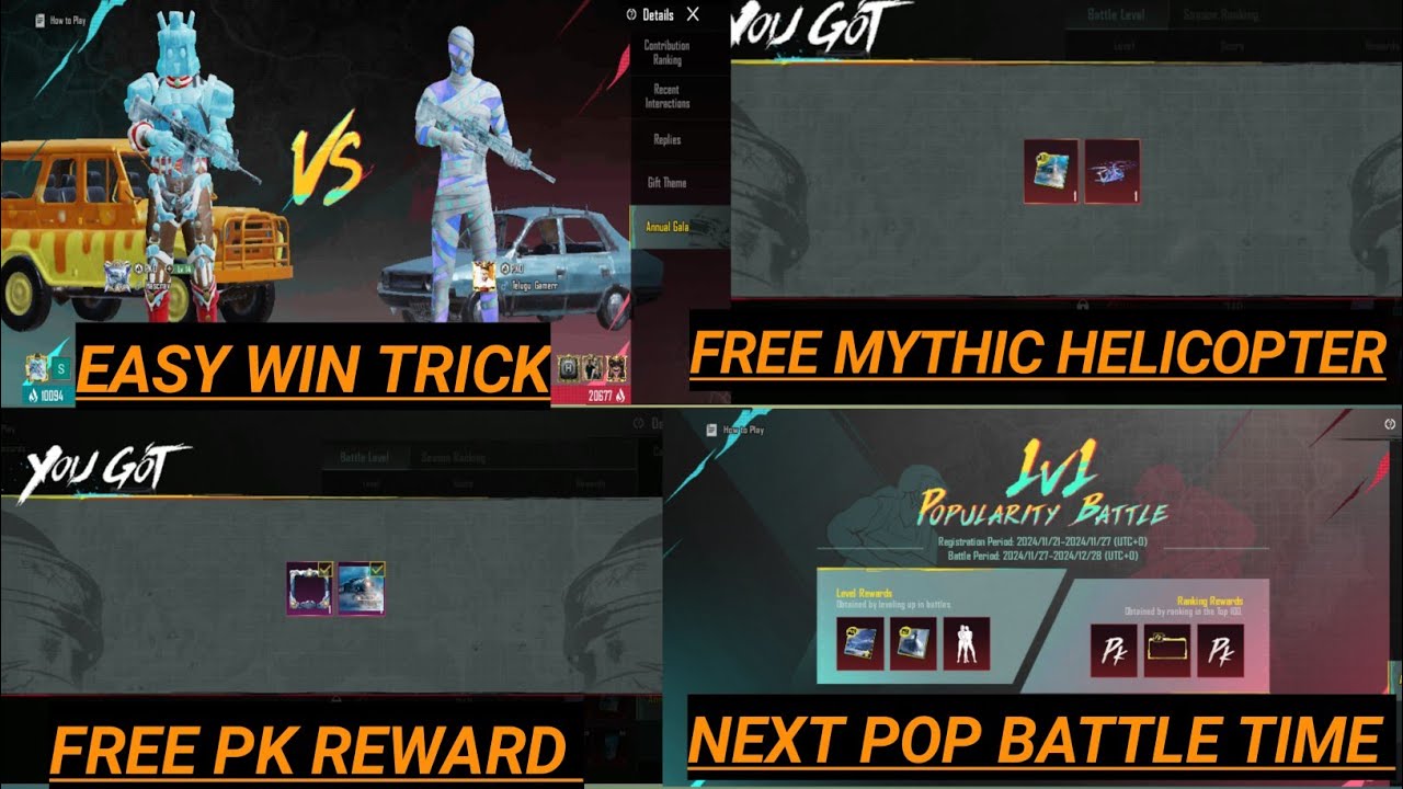 OMG😱COLLECT FREE PK REWARD IN BGMI 🤩 GET FREE 60K POPULATRY 😍 NEXT POP ...