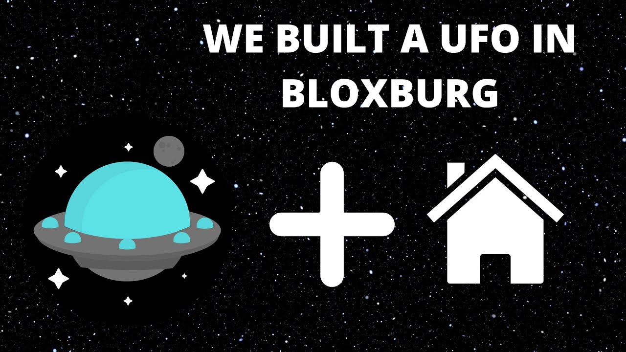 we tried to BUILD a UFO but as a HOUSE in BLOXBURG - YouTube