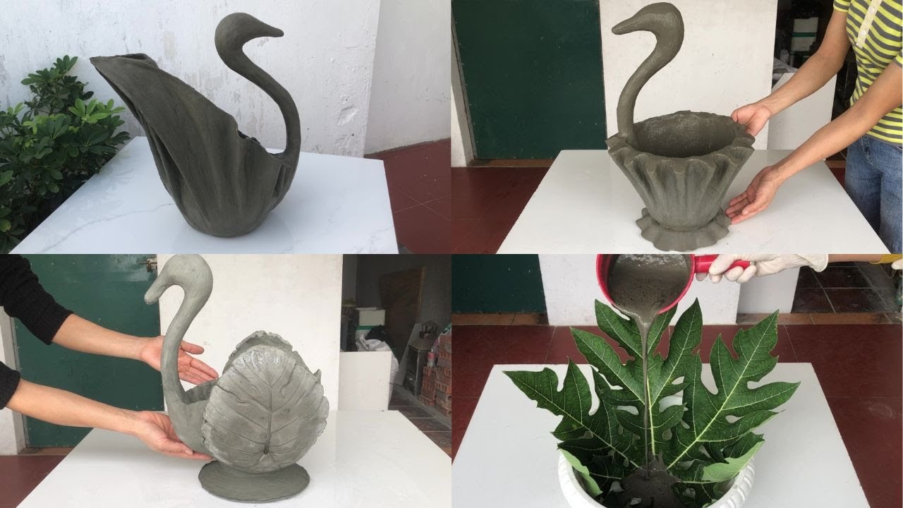 4 Very Unique Duck-Shaped Pot Ideas - Home Garden Decoration Idea - YouTube