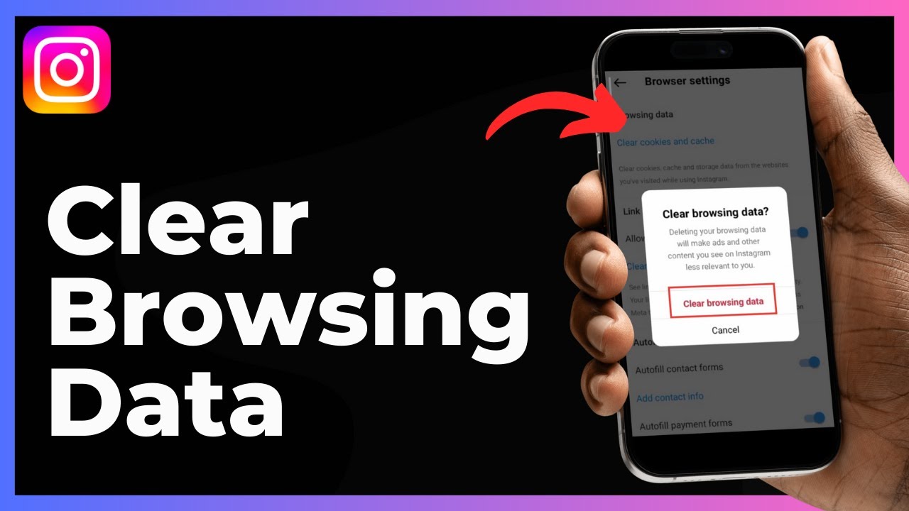 How to Clear Browsing Data in Instagram | Instagram Cache & History Fix ...