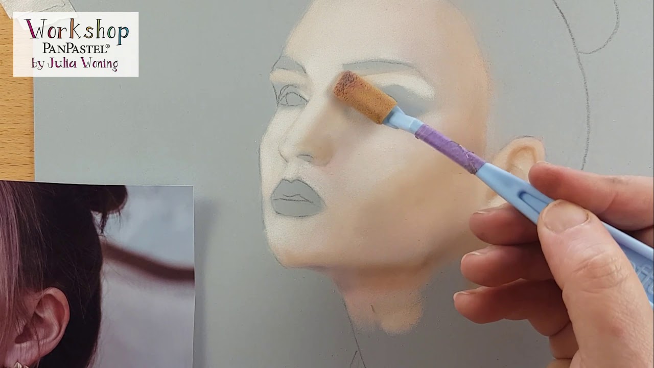 Panpastel Portrait REALTIME by Julia Woning - YouTube