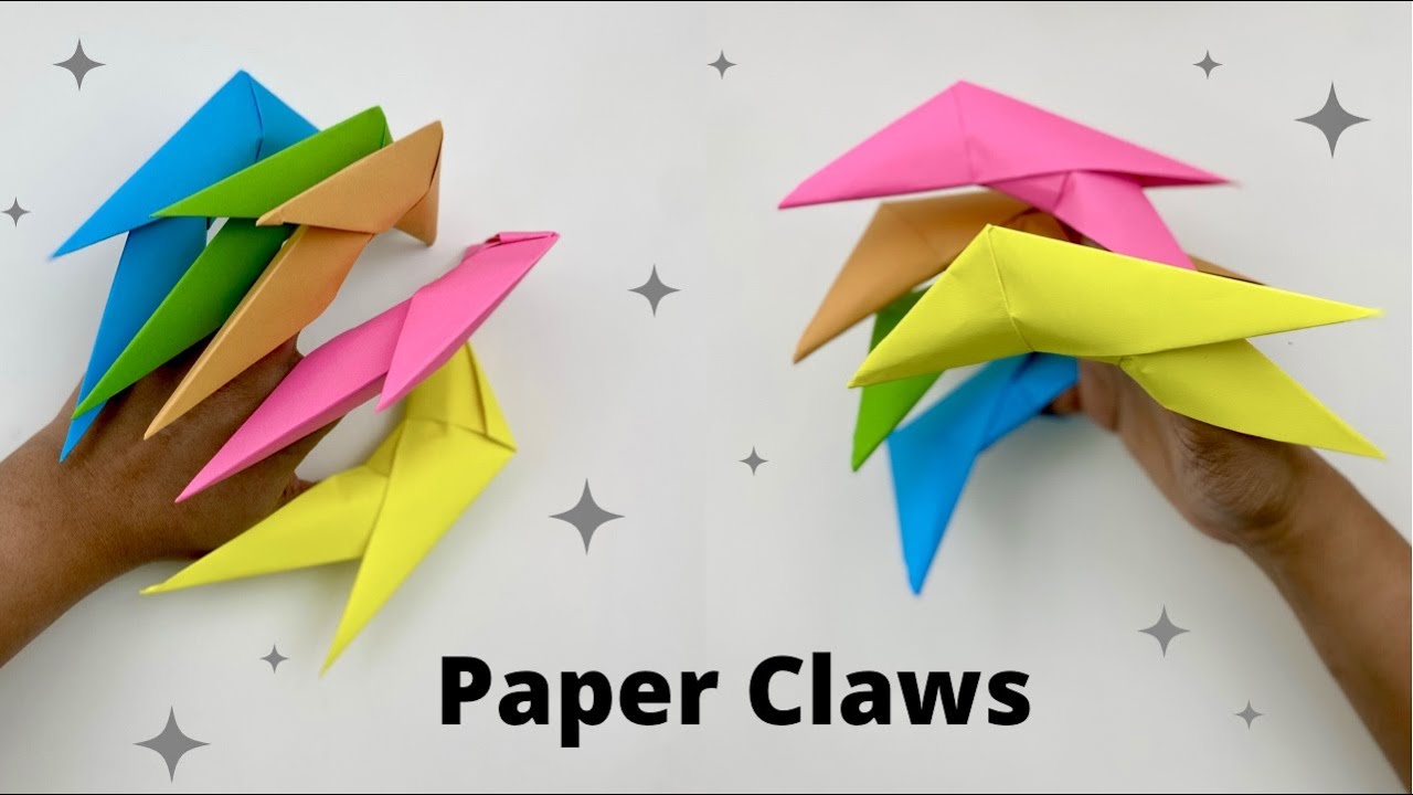 How To Make Easy Paper CLAWS For Kids / Nursery Craft Ideas / Paper ...
