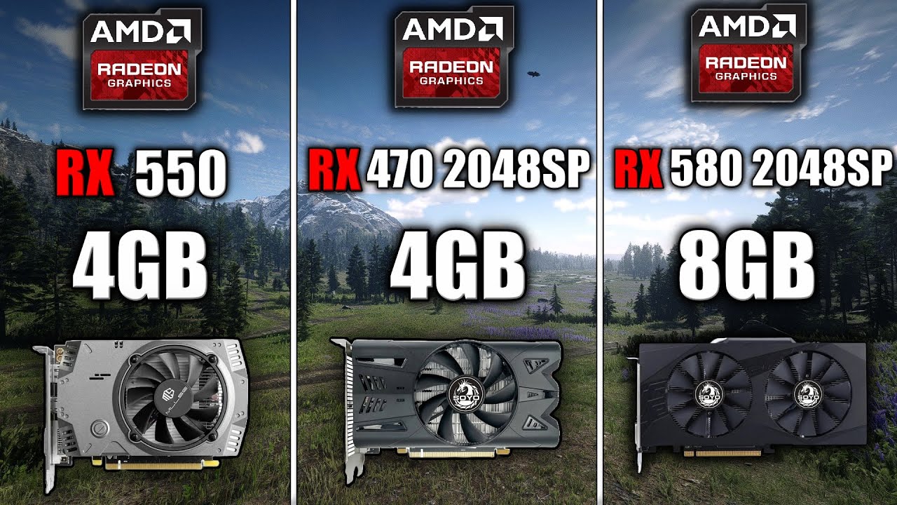 RX 550 vs RX 470 vs RX 580 - TESTE EM 10 JOGOS - YouTube