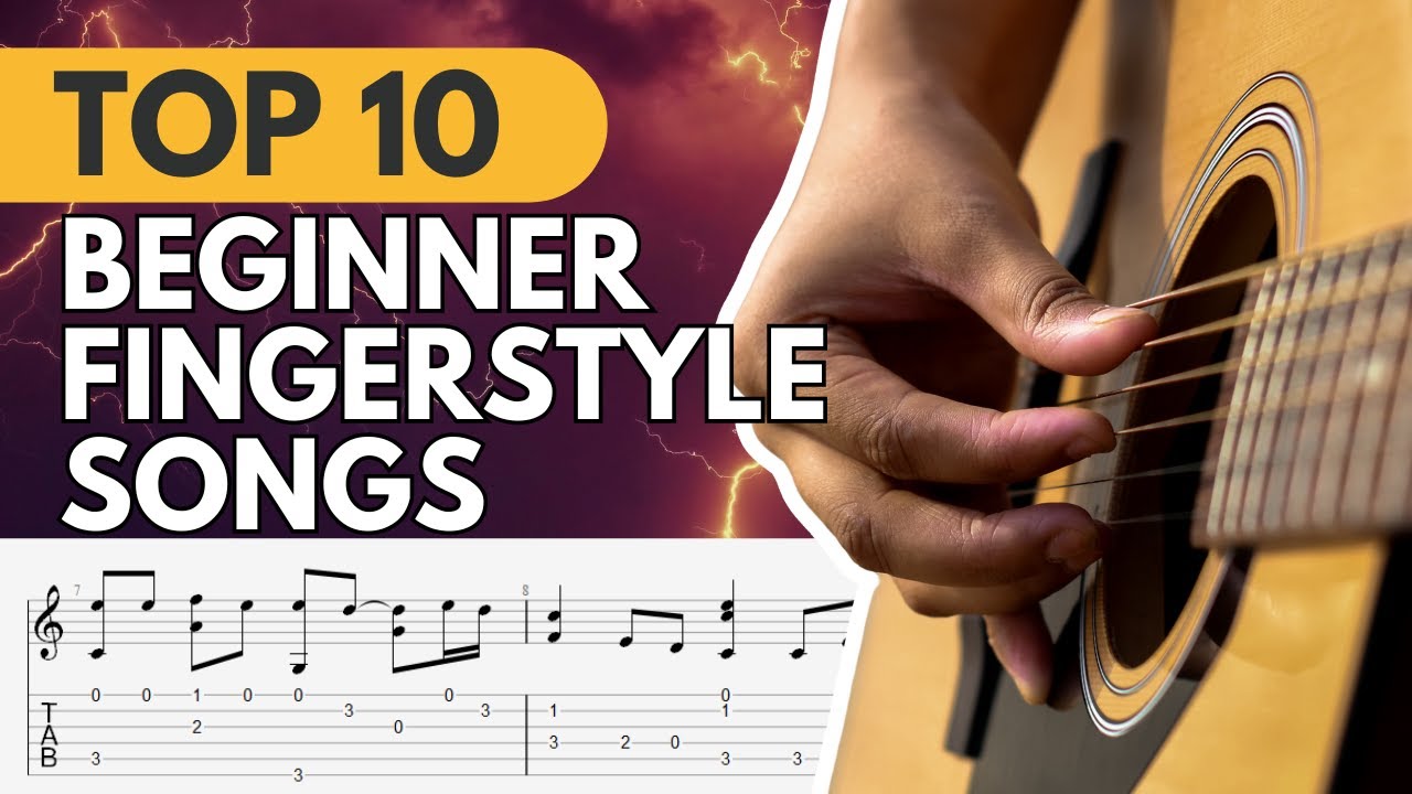 🎸 TOP 10 Beginner Fingerstyle Melodies | Easy Fingerstyle Songs for ...