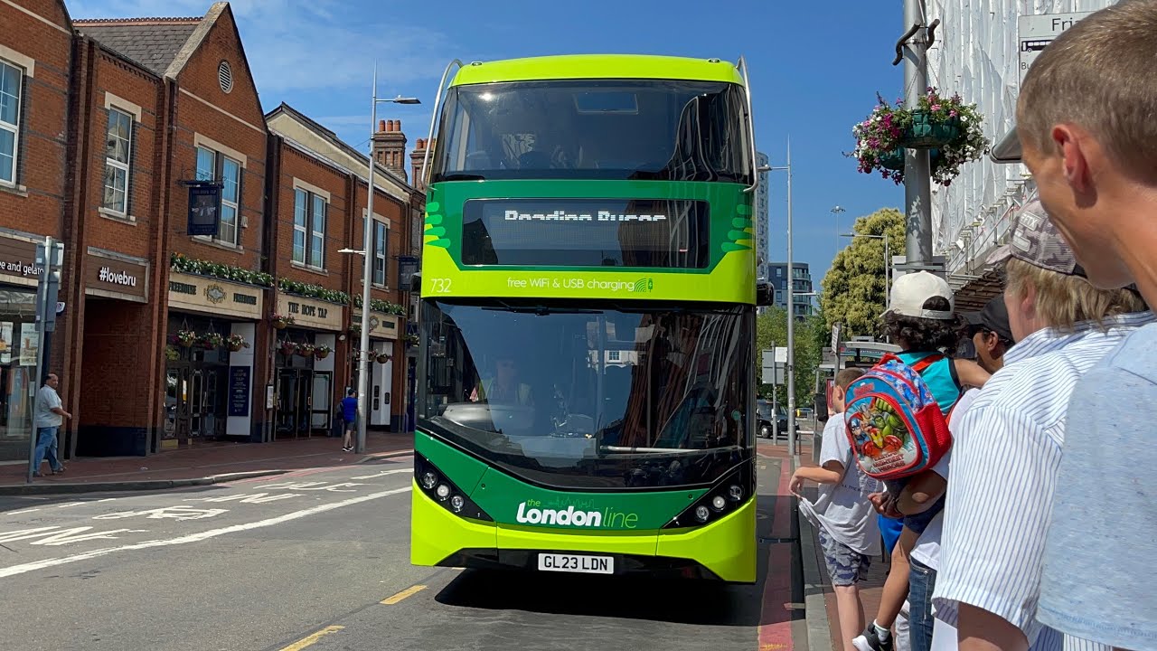 * New Bus (Green line Bus) in Reading Reading Buses Enviro400 City 732 ...