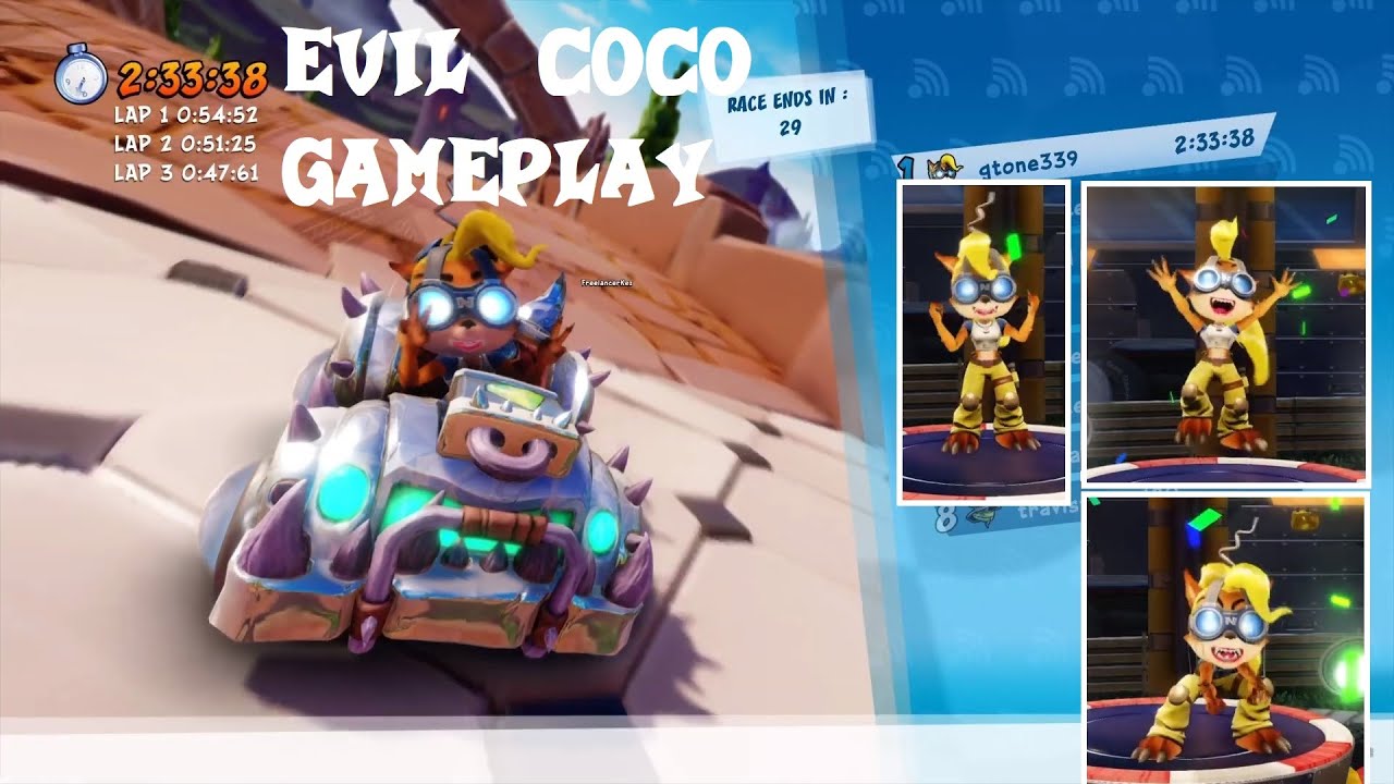 CTR Nitro-Fueled - Evil Coco gameplay (Online) - YouTube