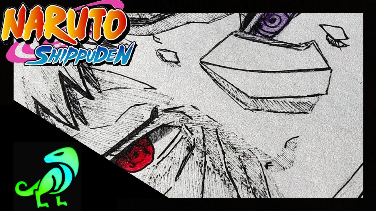 Drawing Uchiha Obito with broken mask- Raptoroid [Shinobi #1] - YouTube