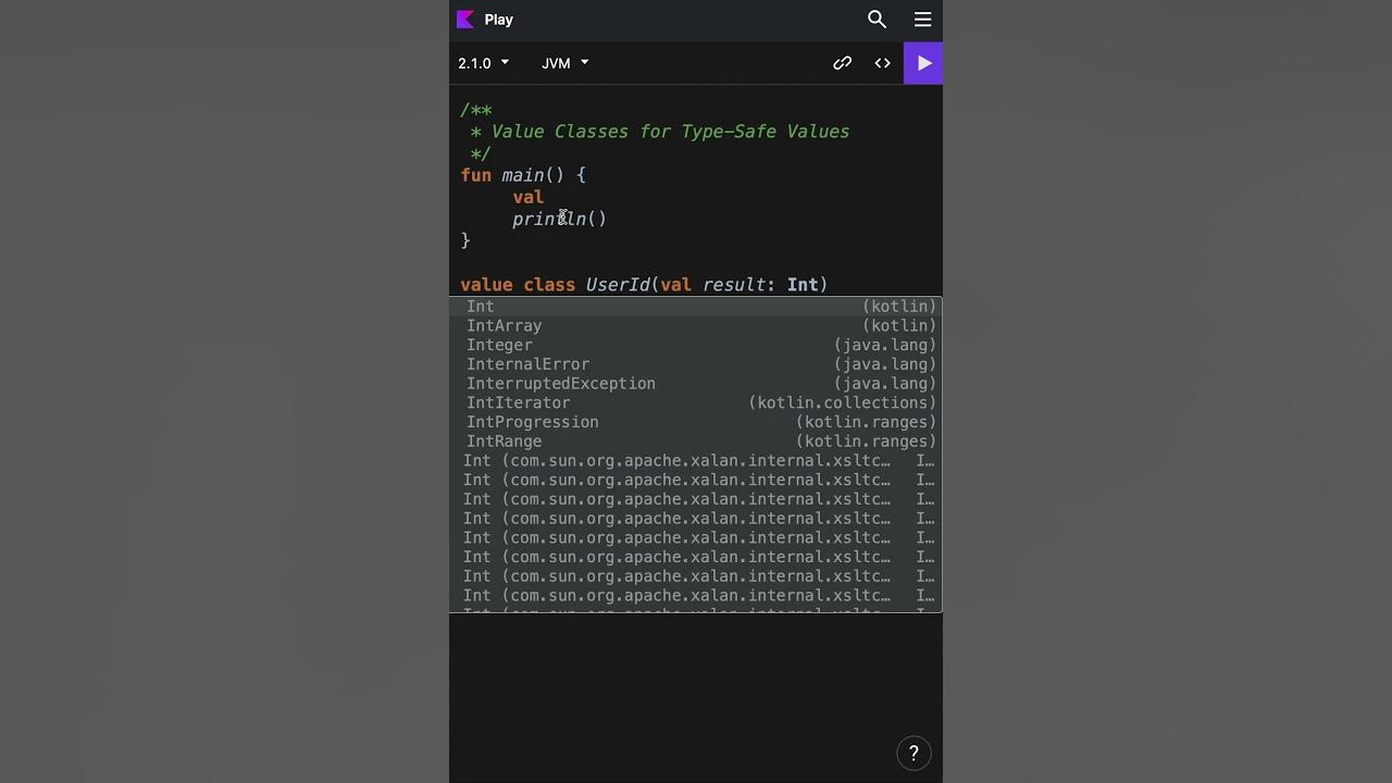 Kotlin Idioms - Using Value Classes for Type safe Values - YouTube