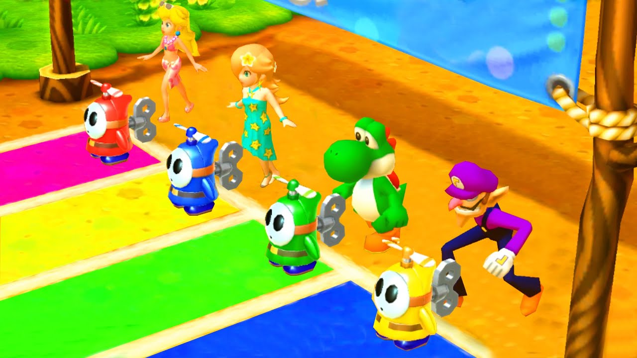 Mario Party The Top 100 Battle Minigames Peach Vs Rosalina Vs Yoshi