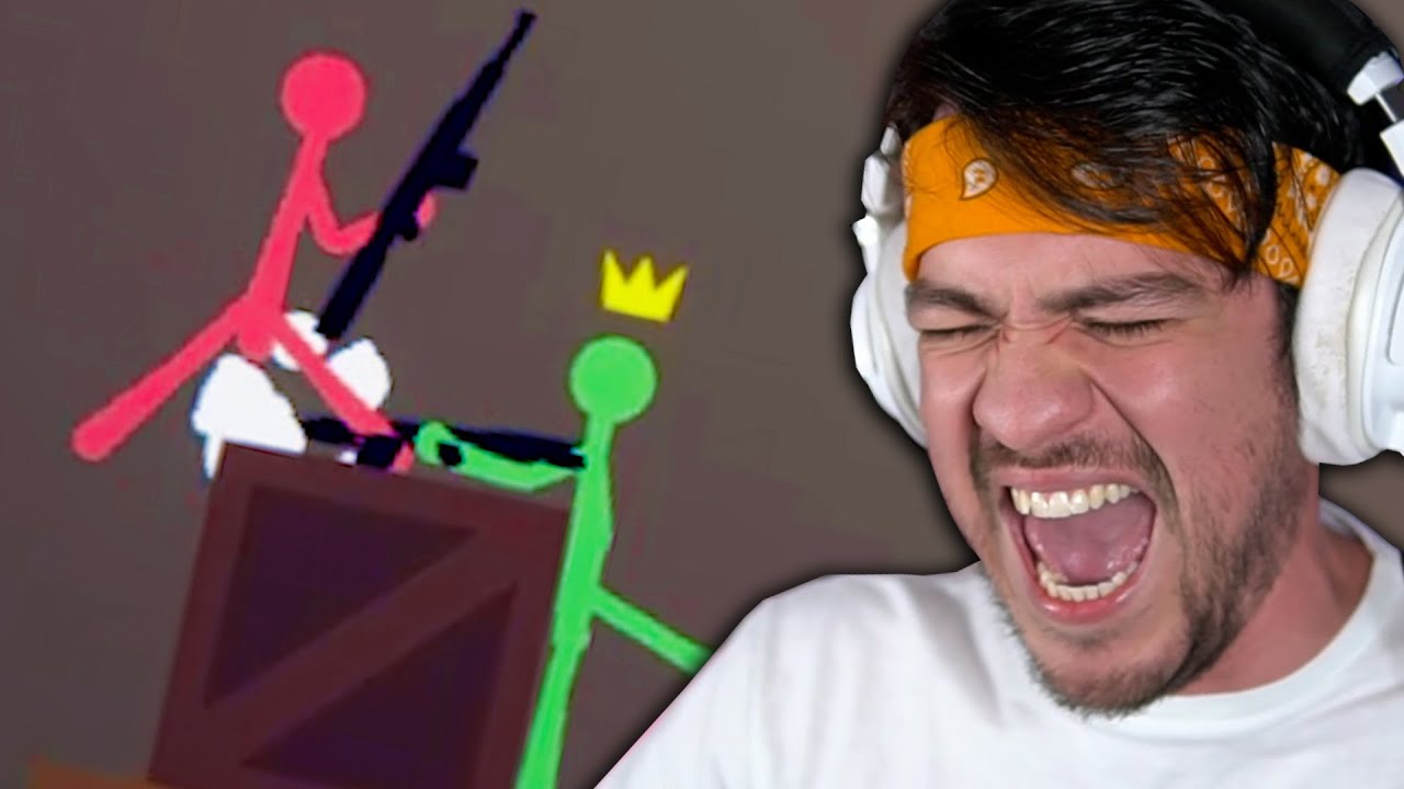 I HIT a girl (again) - Stickfight - YouTube