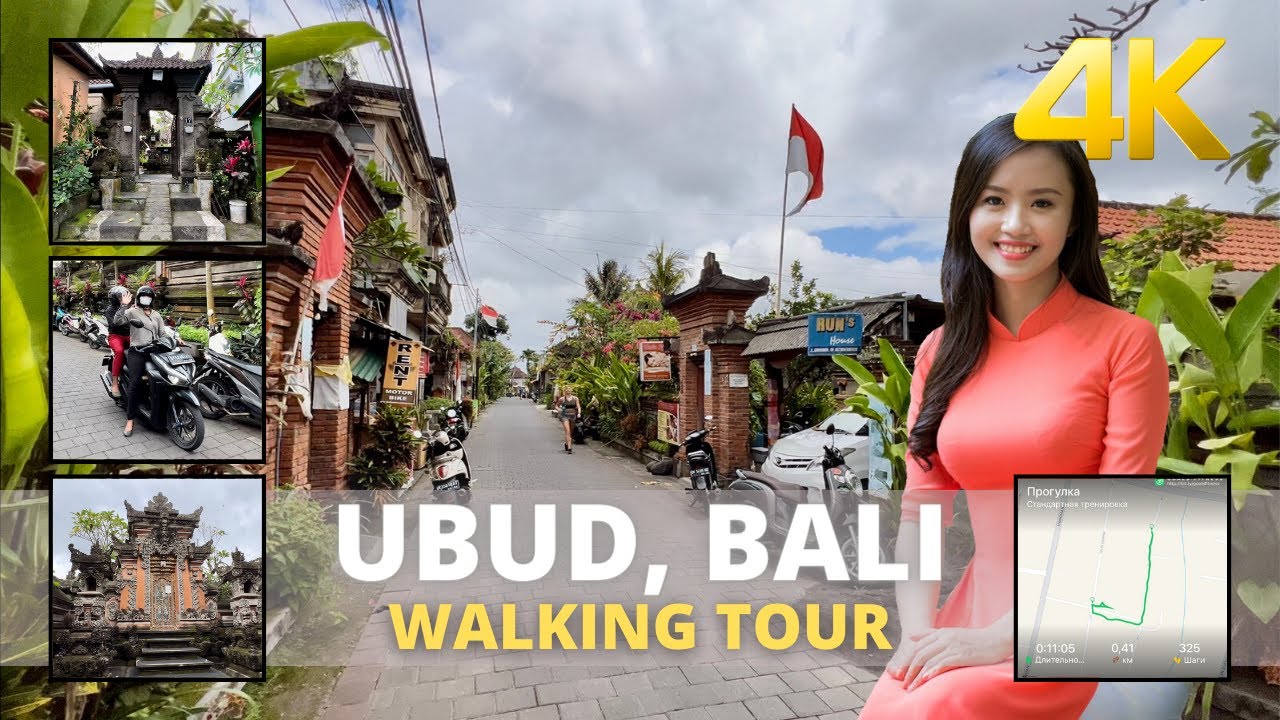 The Cultural Capital of Bali - Ubud Bali 2022 | 4K VIRTUAL WALKING TOUR ...