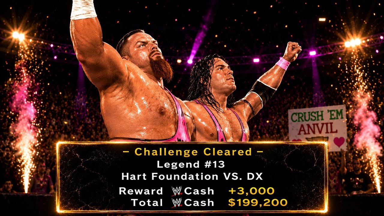 Hart Foundation VS. DX CHALLENGE #13 (SMACKDOWN VS RAW 2007 LEGEND ...