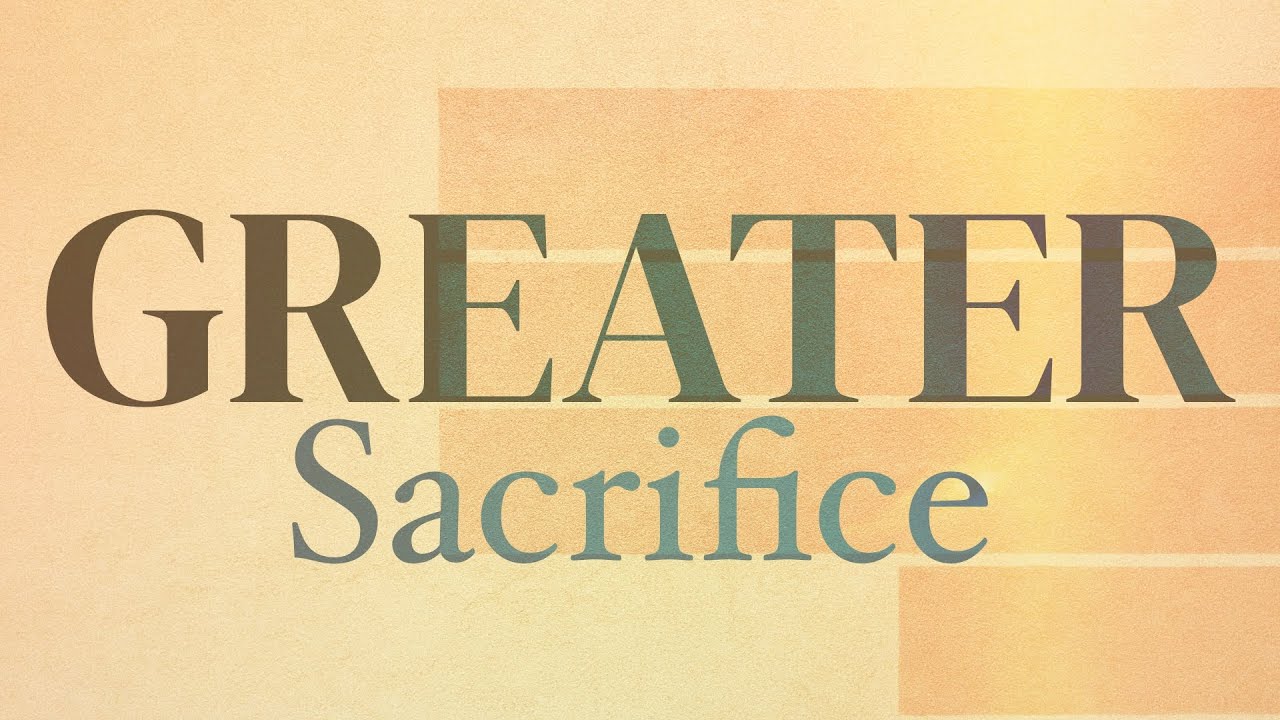 Greater Sacrifice | Greater | Pastor Ben | 08.04.2024 - YouTube
