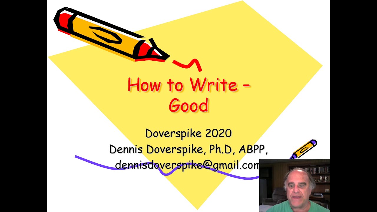 How to Write – Good 2020 - YouTube