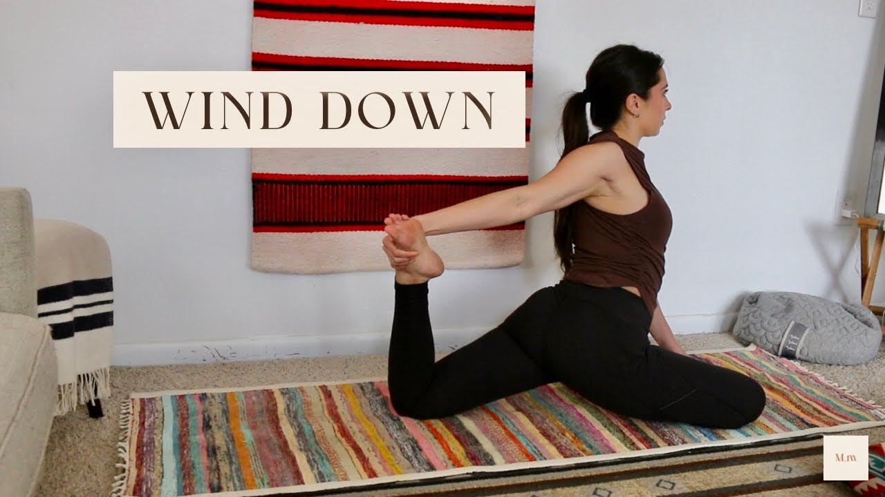 10 Minutes | Wind Down Yoga Flow | relax and release - YouTube