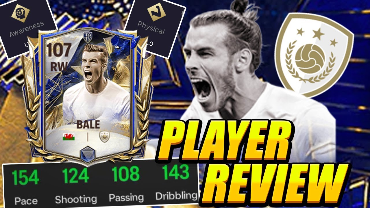 BEST RW! TOTY ICON BALE PLAYER REVIEW! 107 BALE REVIEW! FC MOBILE 25 ...