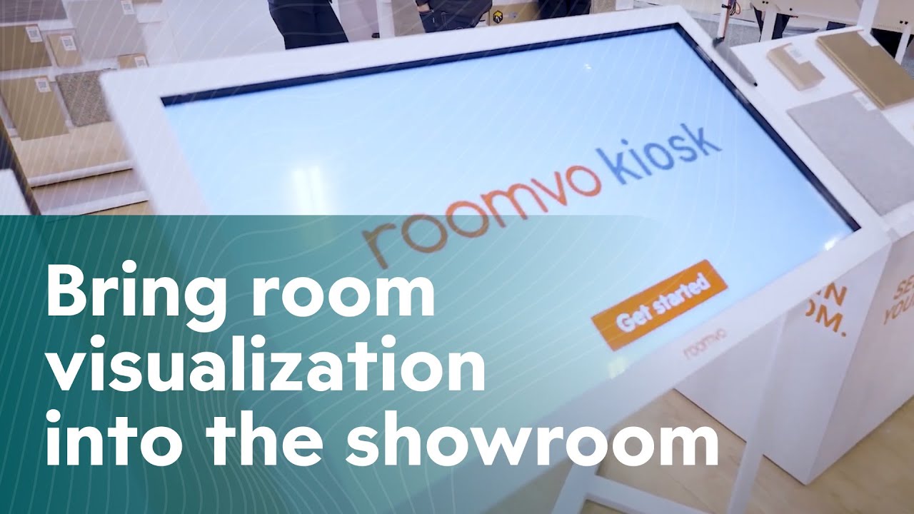 Bring Room Visualization into the Showroom with Roomvo Kiosk - YouTube