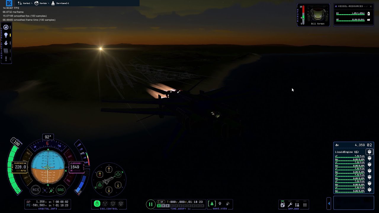 Kerbal Space Program 2-SEA [GP2] "Creating a monster just to go 'Mach 1 ...