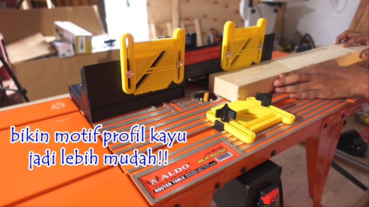 review dan tes meja router kayu terbaru - ALDO RT150 BENCH ROUTER - YouTube