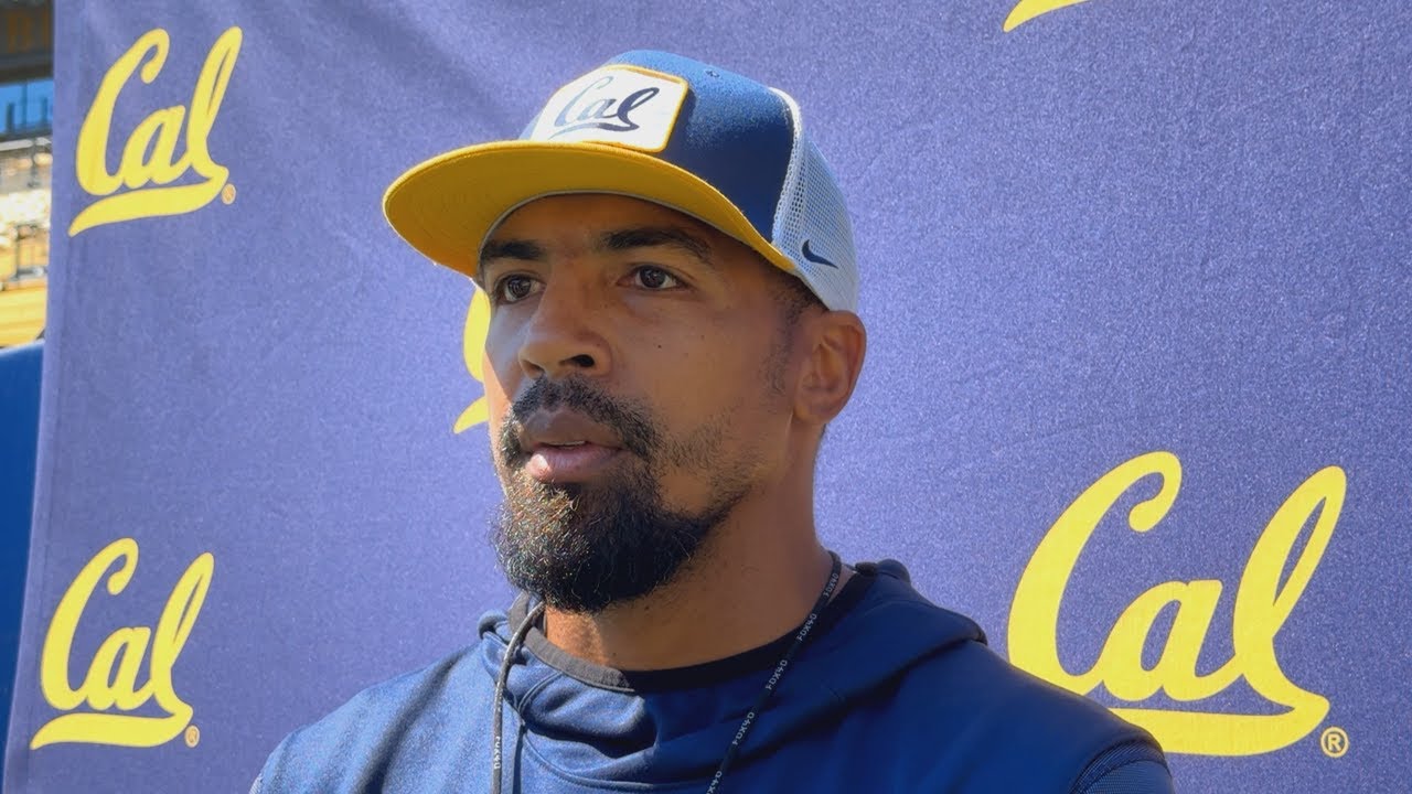 WR coach Burl Toler III talks on Day 9 of Cal training camp (8.10.24 ...