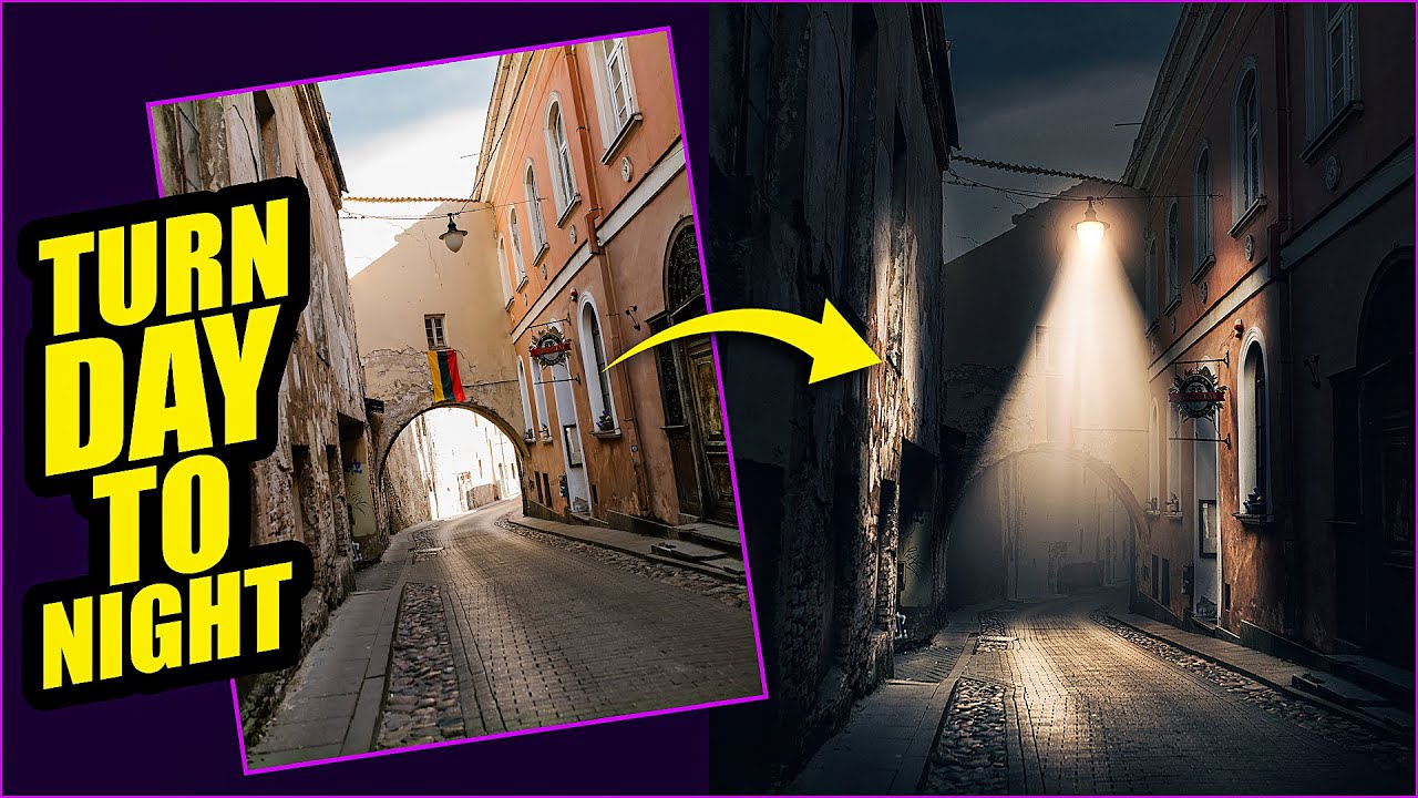 This Is How You Do It ! | Day to Night Scene | Photoshop tutorial - YouTube