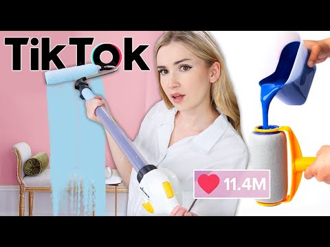 I Tested VIRAL TikTok Renovation Products *refillable paint roller & REDEMPTION glitter grout*