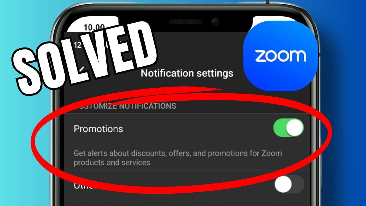How to turn on promotion notifications on Zoom - YouTube