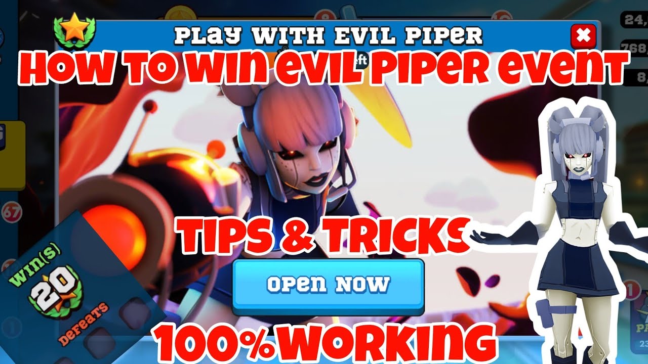 HOW TO WIN EVIL PIPER EVENT TIPS AND TRICKS IN FRAG PRO SHOOTER - YouTube