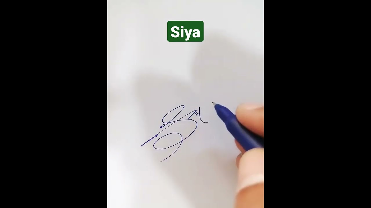 Siya Name Signature Request done - YouTube