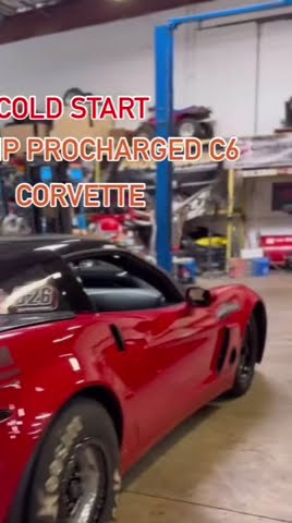 2000 hp procharged c6 chevy corvette cold start - YouTube