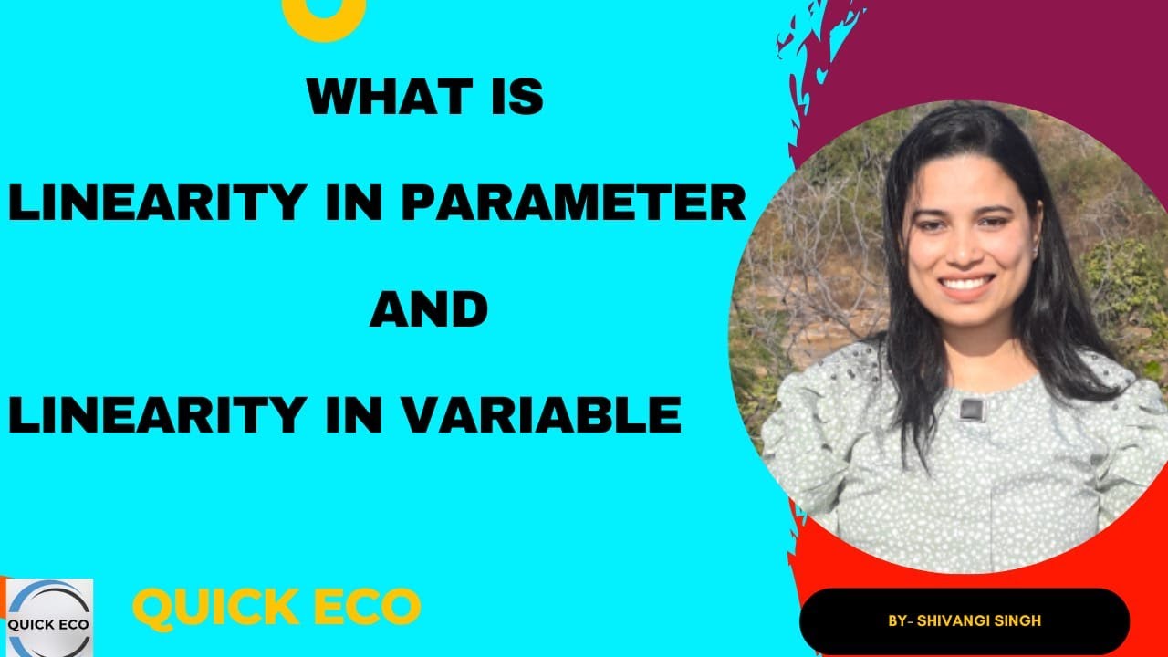 Meaning of linear| Linearity in Parameter | Linearity in Variable - YouTube