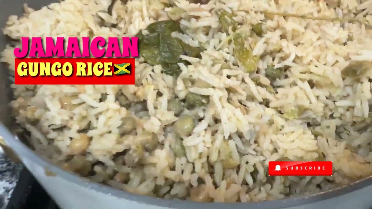Jamaican Green GUNGO VS Spanish PIGEON Beans & Rice + Quick 1-2 Steps ...