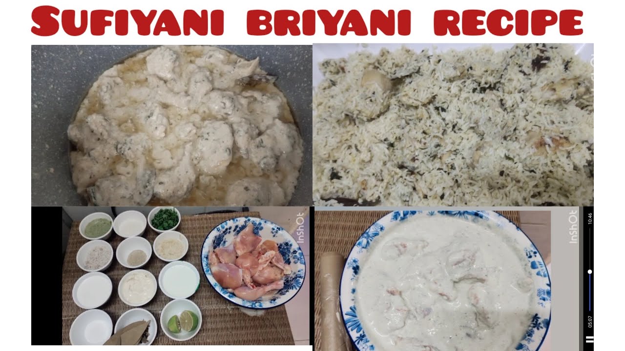 How to make sufiyani chicken briyani || delicious white pulao recipe ...
