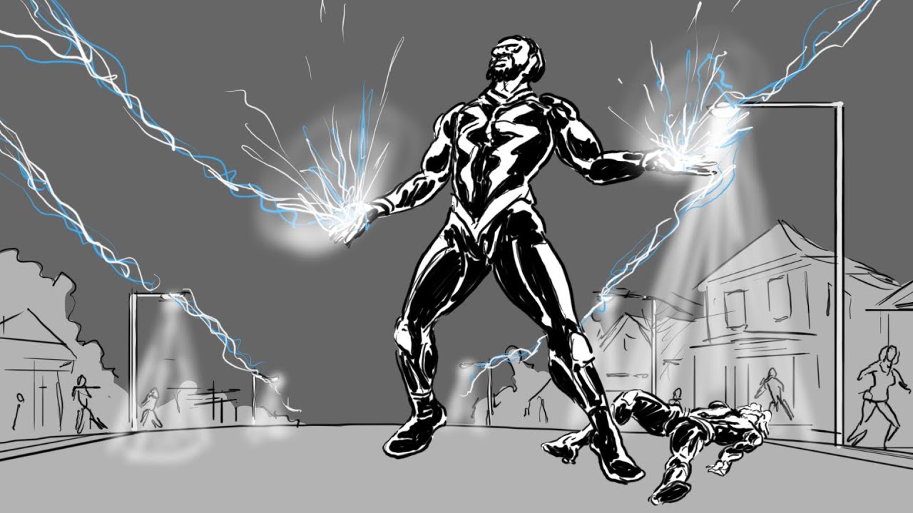 Black Lightning storyboard comparison - YouTube