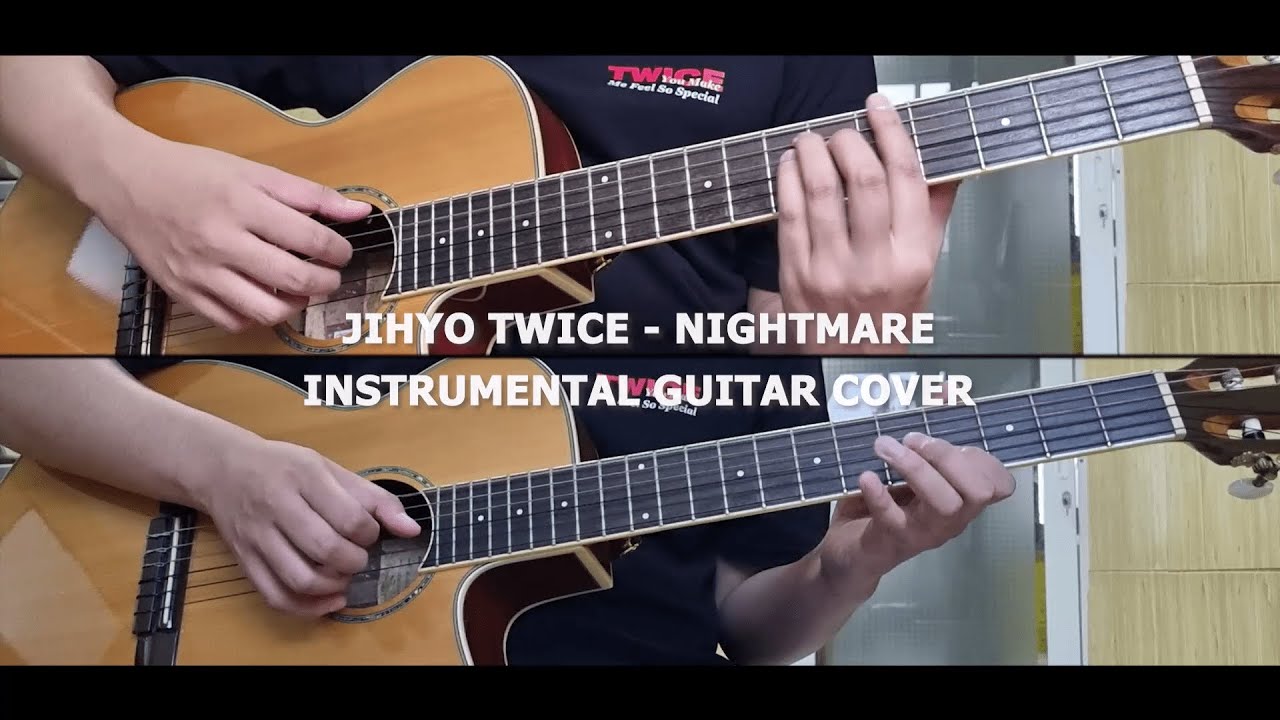 Jihyo TWICE - Nightmare | Guitar Instrumental Cover - YouTube