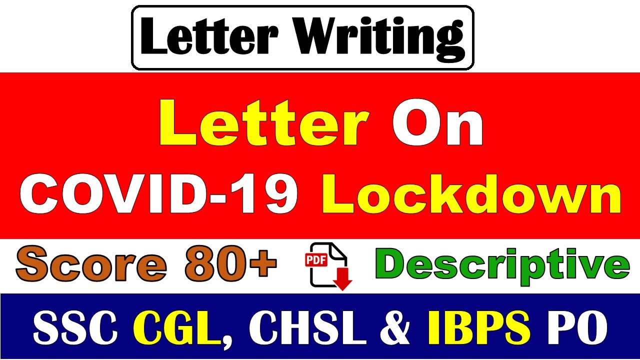 Letter on Coronavirus lockdown - Do's and Don't | Letter on covid 19 ...