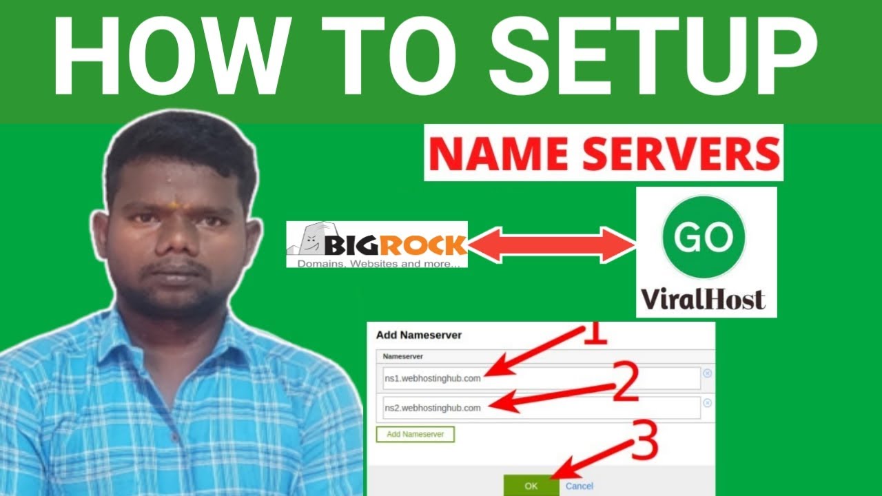 How To Connect Domain Name With Web Hosting Using Nameserver Dns Records Explained In Tamil