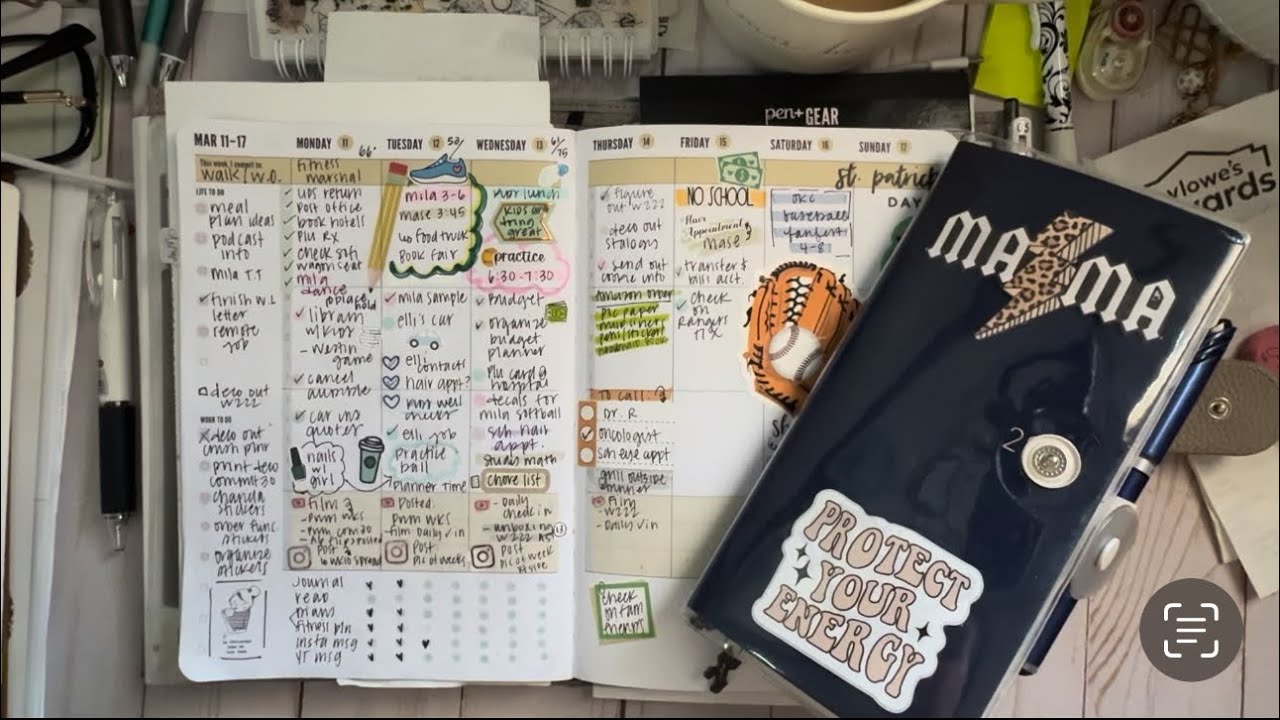 Plan with me: Final check in. Closing out the week (wk 11) #commit30 #hobonichiweeksmega # ...