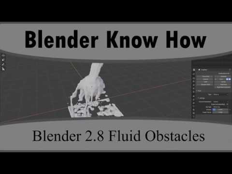 Blender 2.8 Fluid Obstacles - YouTube
